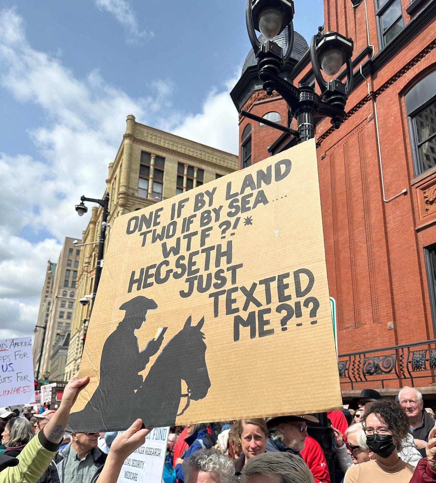 Top 15 Signs at Hands Off Protests - by Ron Filipkowski