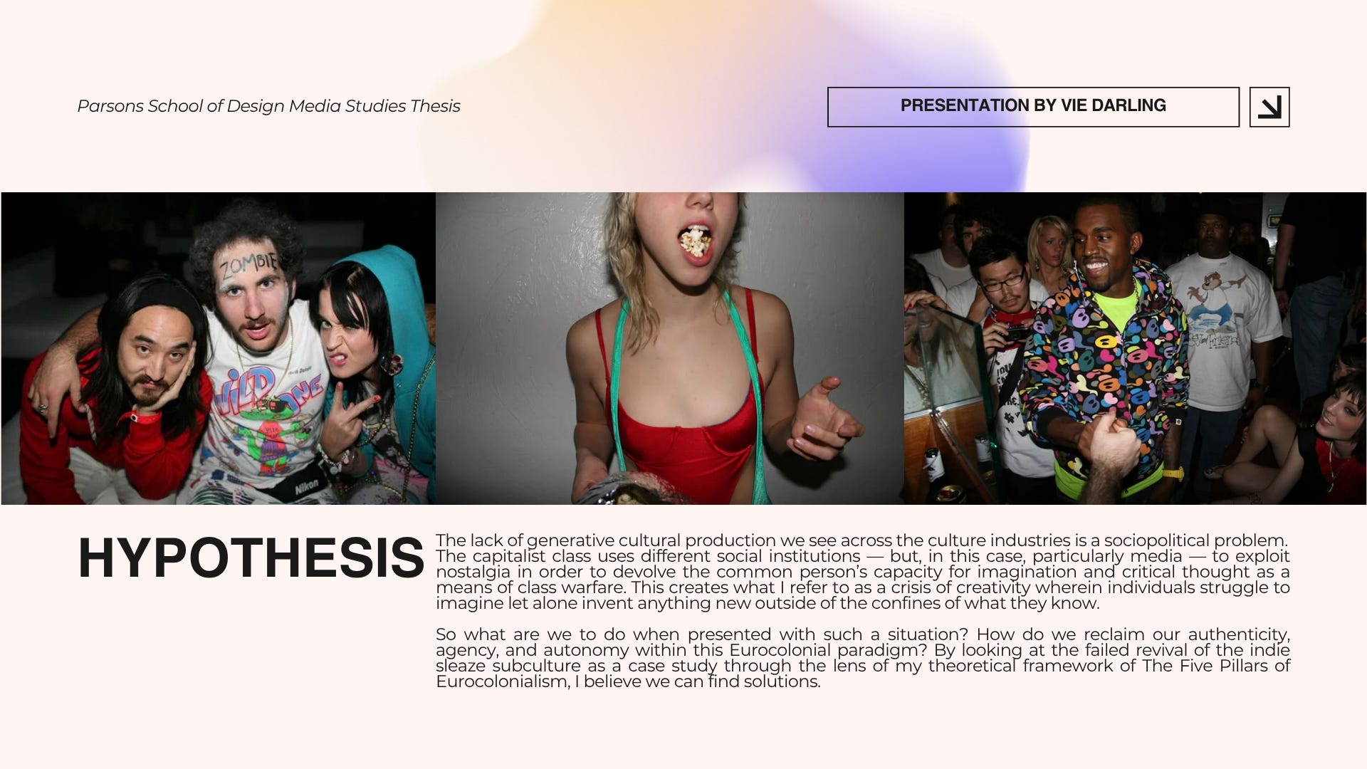 Presenting... Culture in Crisis & the Failed Revival of Indie Sleaze