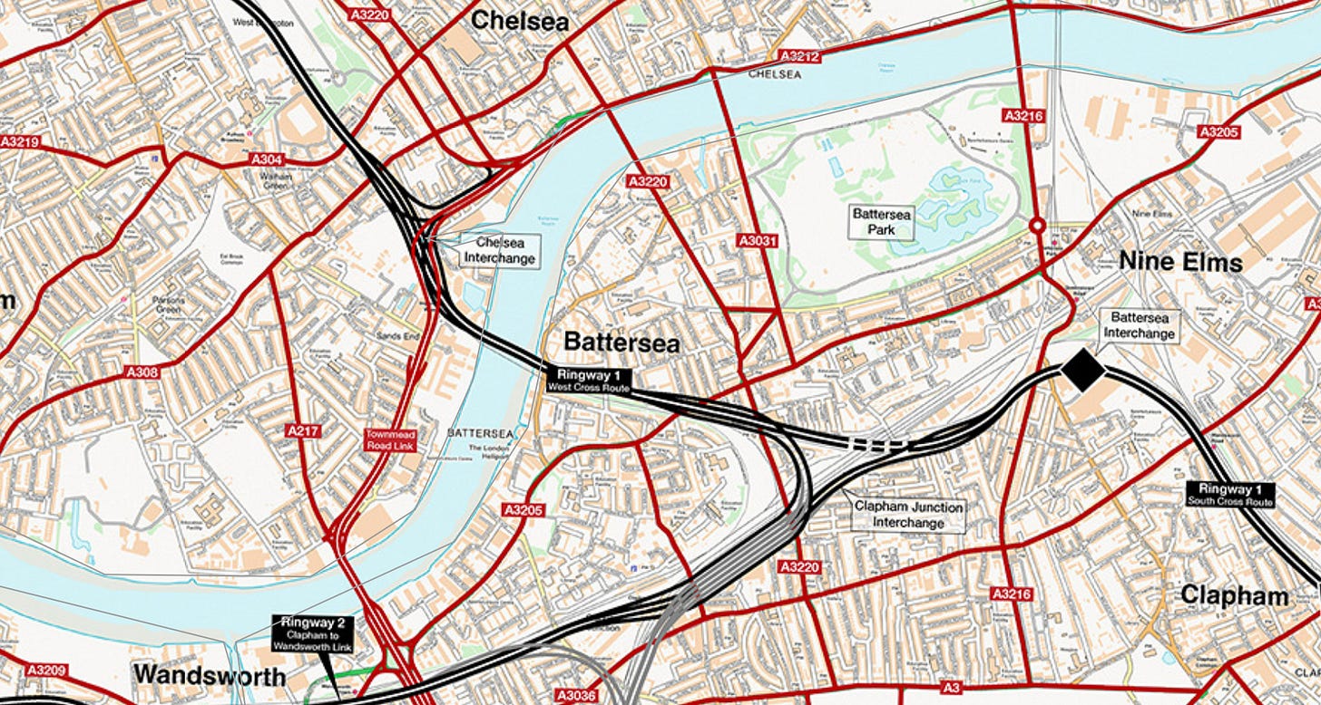 London's Ringways: The first map of the capital's unbuilt motorways