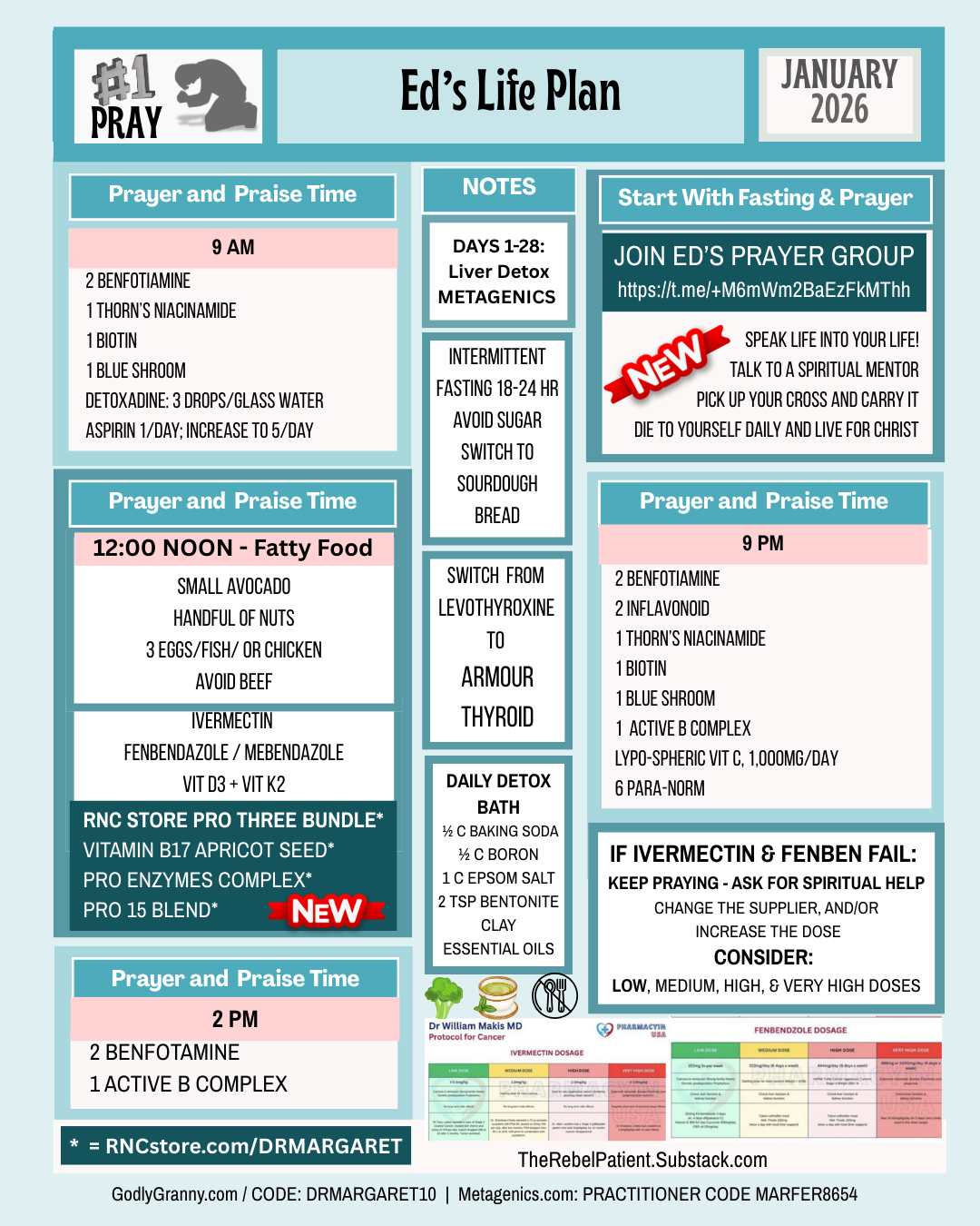 Ed's LIFE Plan: Januaruy 2026 - by Dr Margaret Aranda
