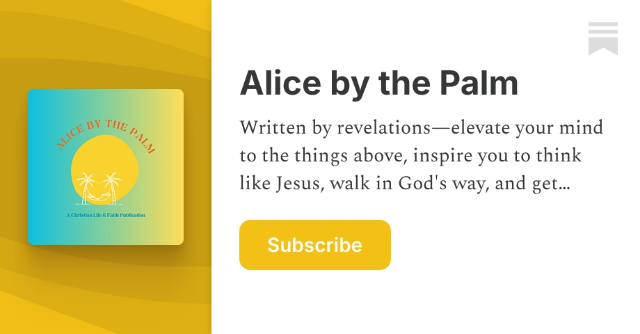 Alice by the Palm | Almer Alice He | Substack