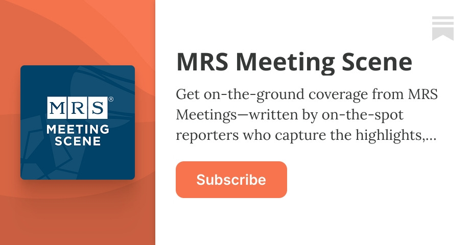 Set your schedule for the 2025 MRS Fall Meeting & Exhibit! #F25MRS