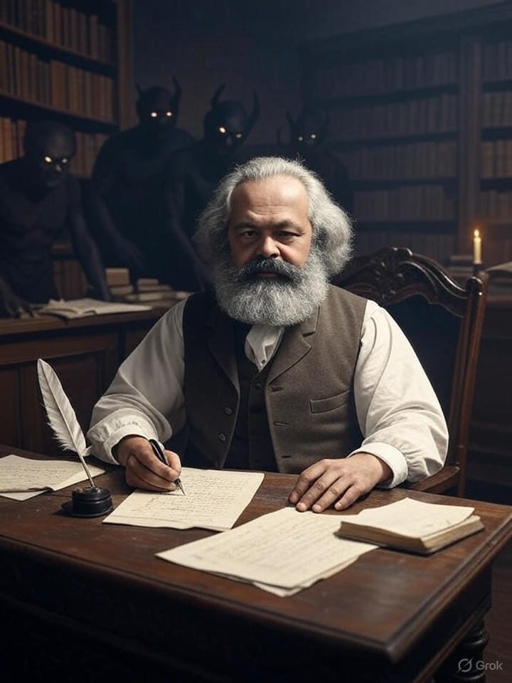 Did Karl Marx write about the Devil?