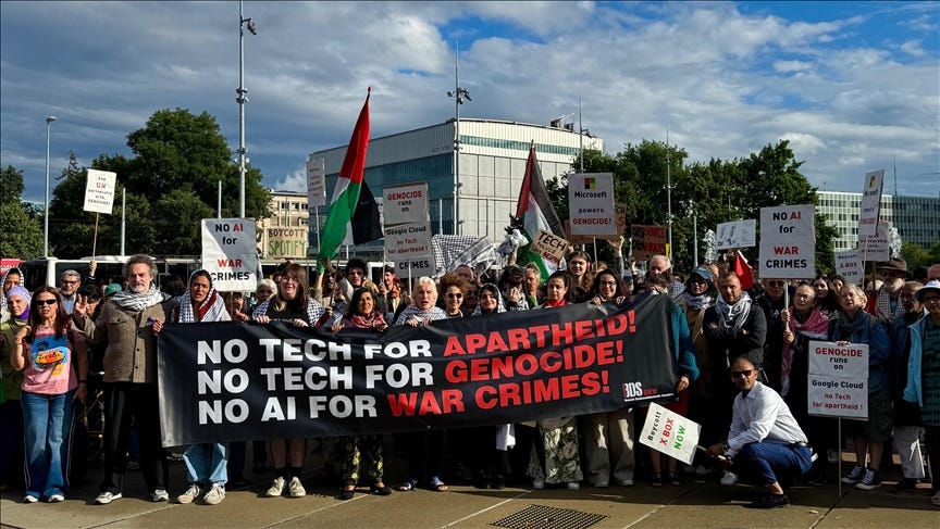 AI protests from around the world - by Rachel Shu