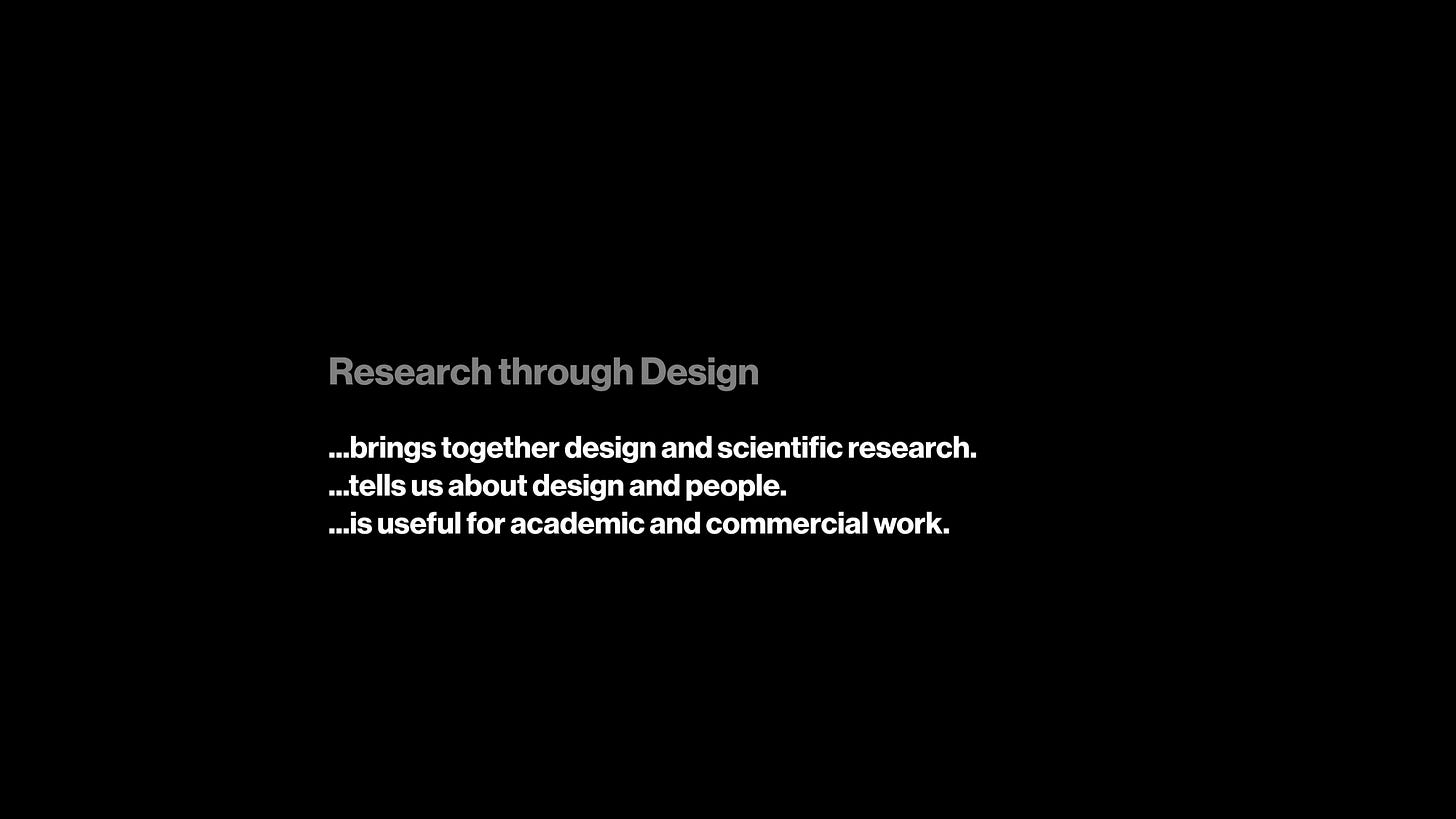 Research through Design explained - by M.A. Baytaş