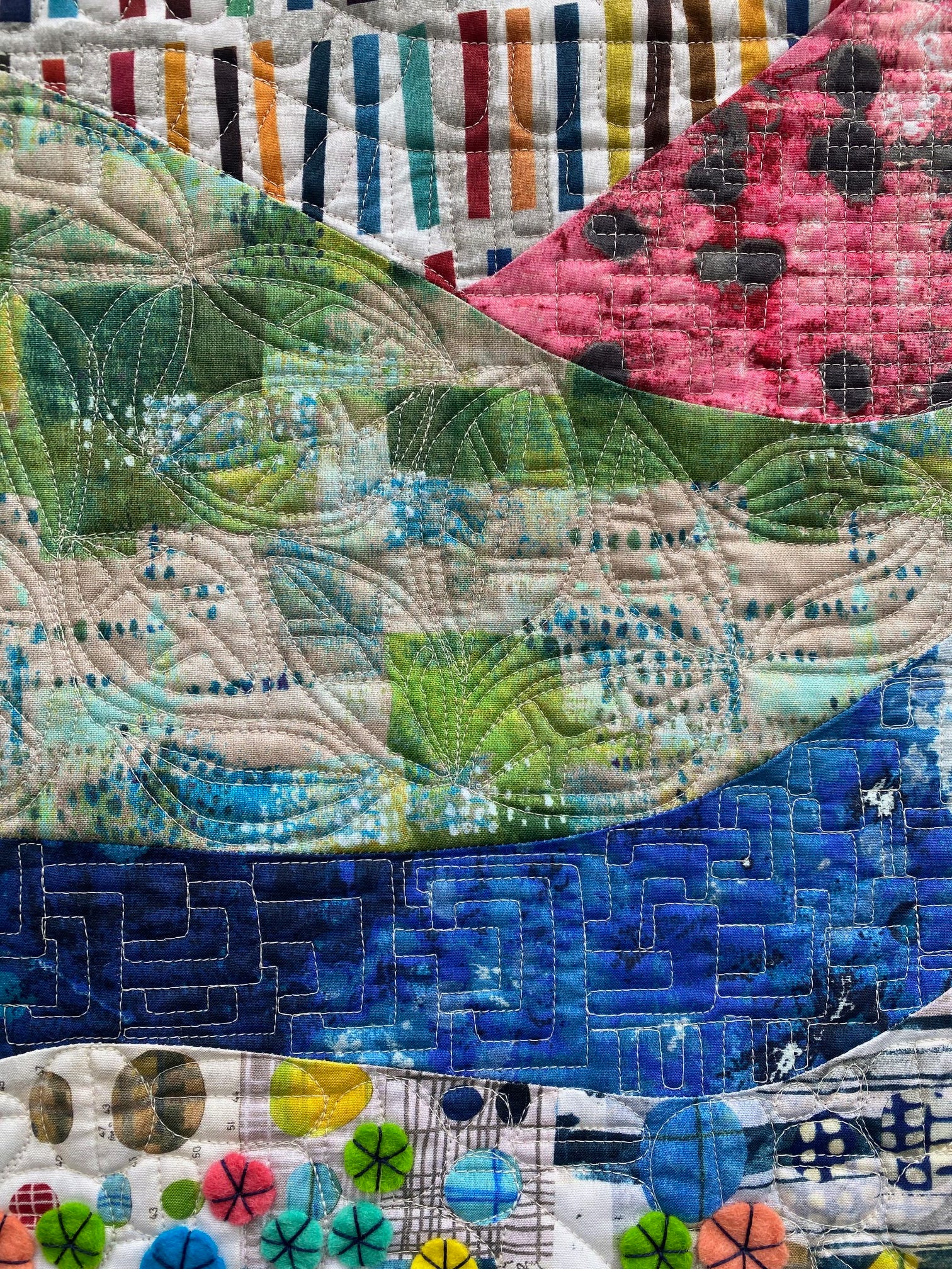 Meandering Landscape - by Jo Avery - The Stitch Gathering