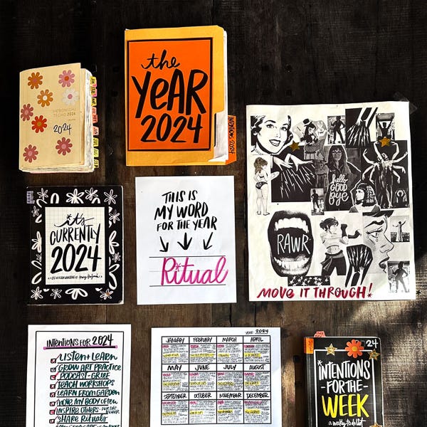 Inside my 2024 Currently Workbook - by Tracy Benjamin