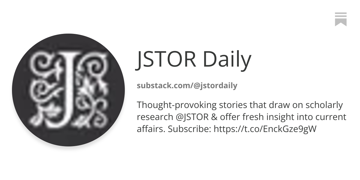 JSTOR Daily | Substack