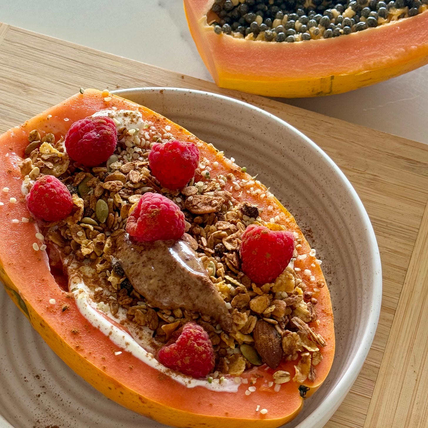 PAPAYA FRUIT BOWL (perfect for a fresh meal)