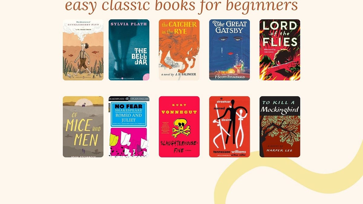 10 Easy Classics Any Beginner Can Read to Feel Accomplished