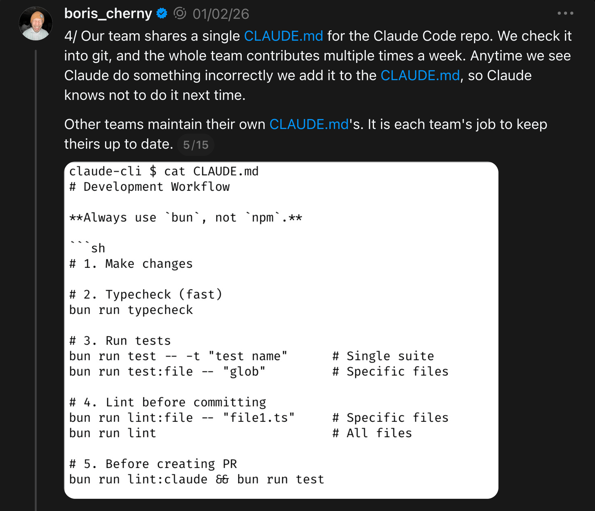 How the Creator of Claude Code Actually Uses Claude Code