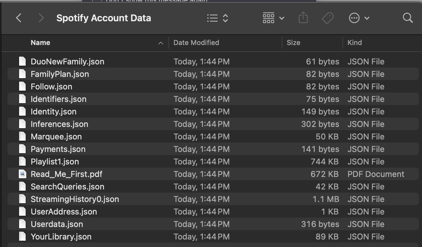 I Downloaded My Spotify User Data - by Dave Bigalot