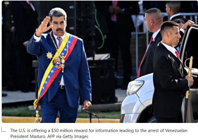 Department of Justice Offers $50 Million Bounty for the Capture of ...