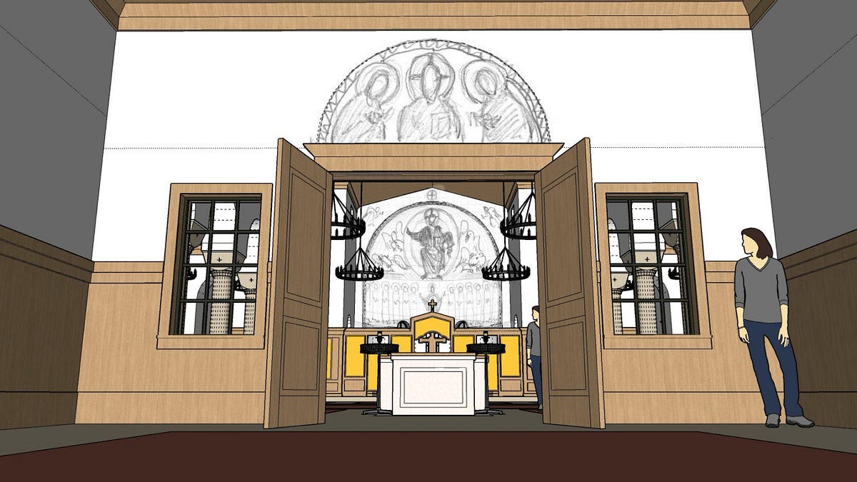 There's a lot going on in the Narthex... - by Fr. Aidan