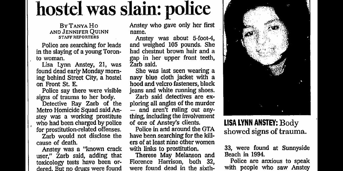 The Unsolved Murder of Lisa Anstey: The Street City Mystery
