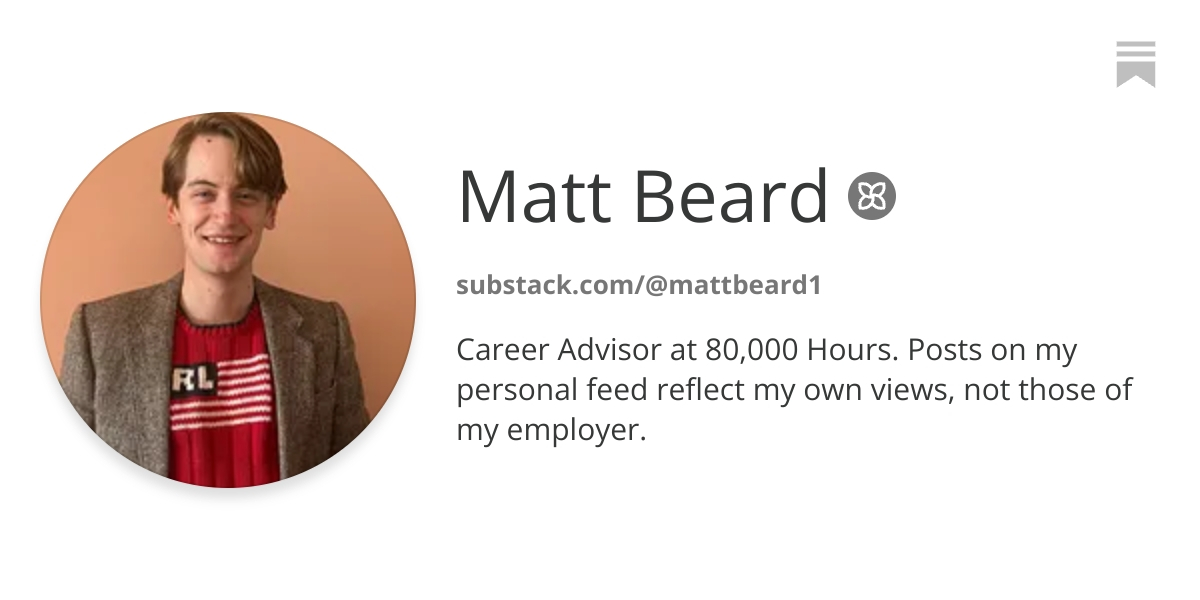Matt Beard | Substack
