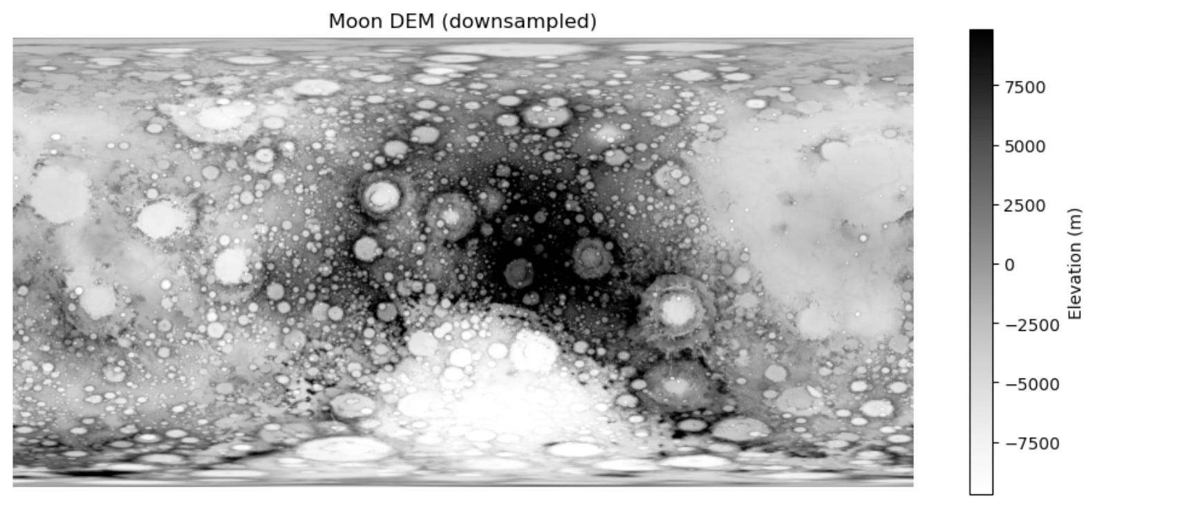 3D Map of the Moon’s Surface Using NASA Data & Python