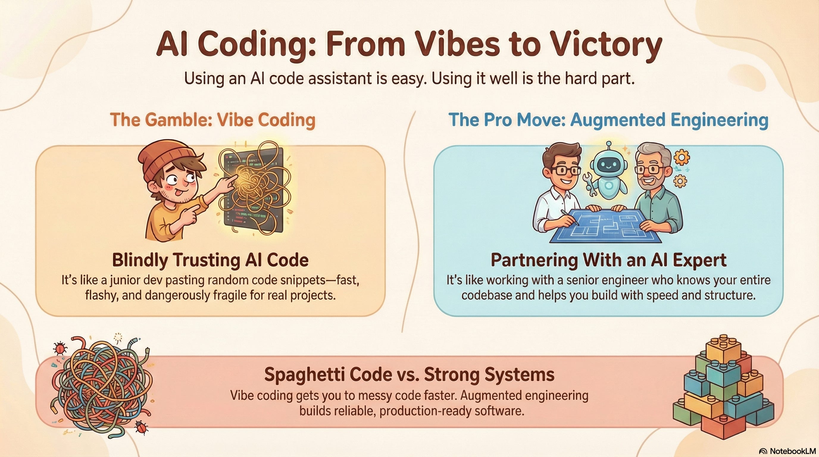 Vibe coding vs augmented engineering - by Jeff Morhous