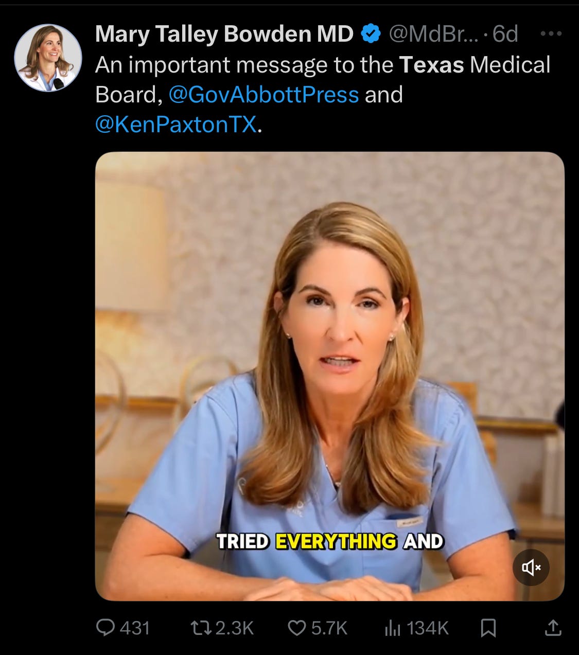Dr. Mary Talley Bowden to Undergo Texas Medical Board "Public Reprimand ...