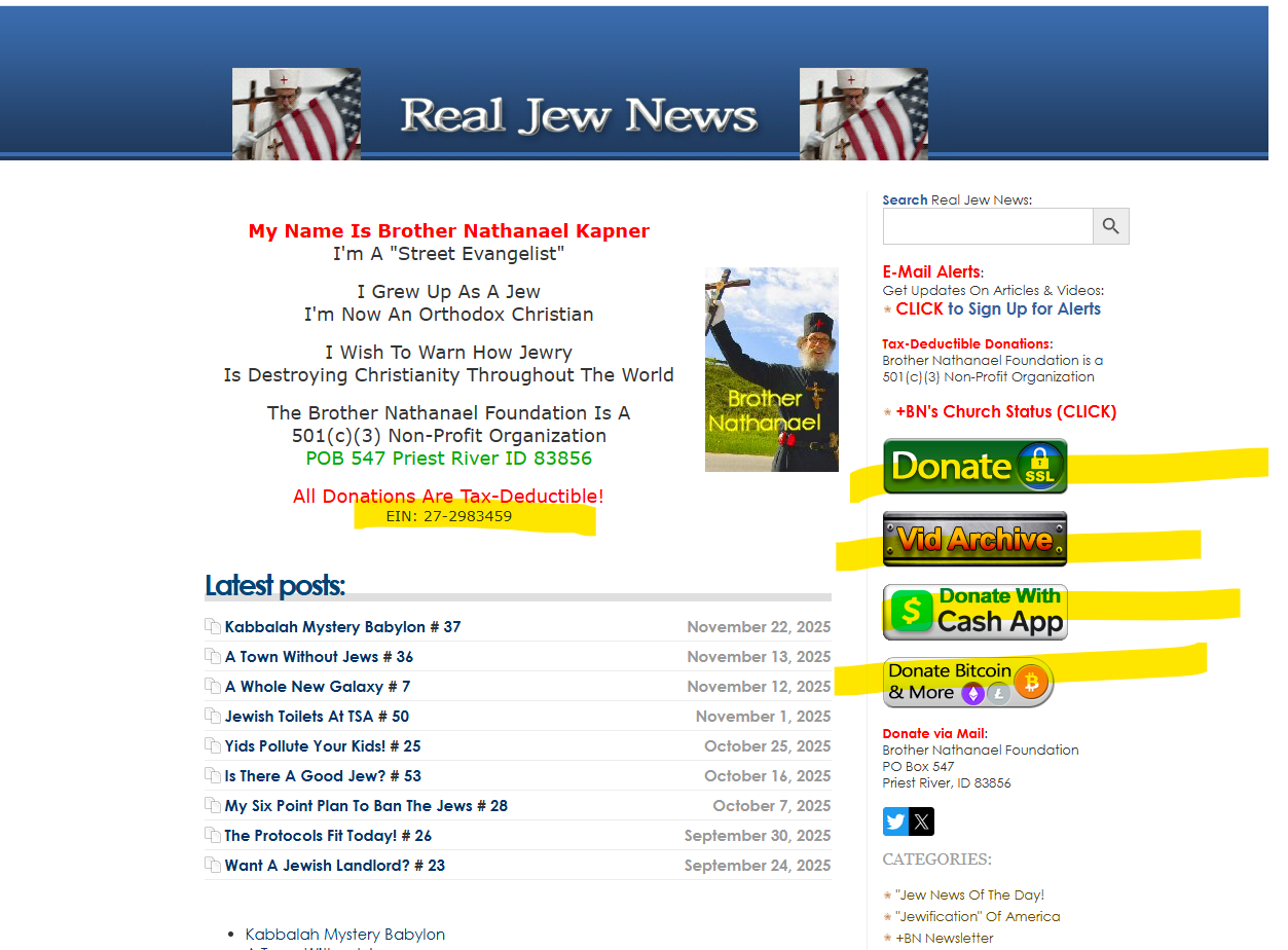 BROTHER NATHANAEL: Unmasking the Hate-Fueled Grift from the Heart of Idaho