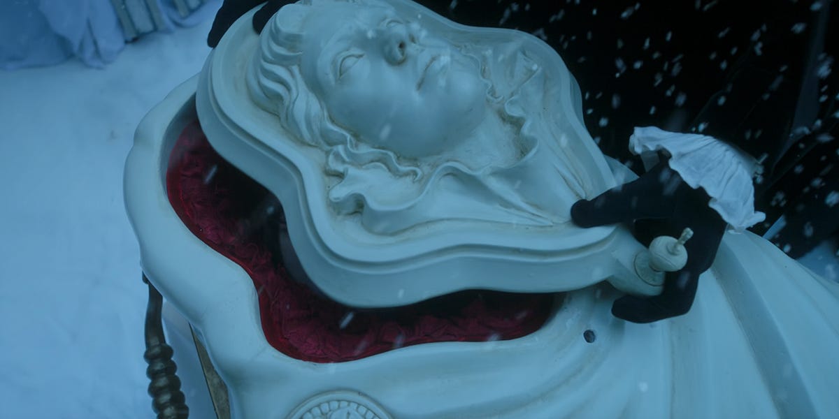 The True History Behind the Stunning Coffins in "Frankenstein"