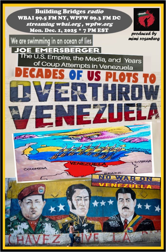 Building Bridges: Decades of US Plots to Overthrow Venezuela