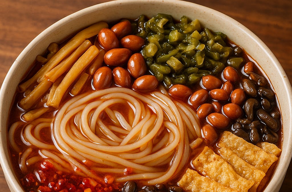 Luosifen-螺蛳粉-“stinky” river snail rice noodle soup.