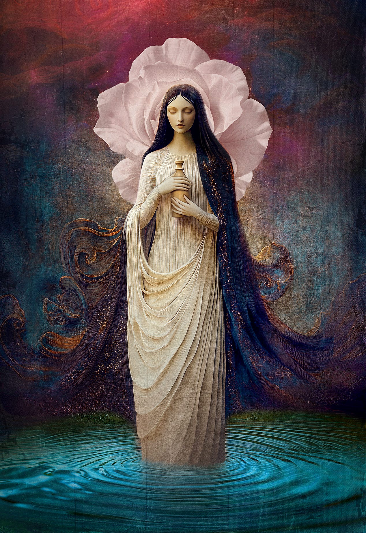 Mary Magdalene AI Transcendence - by Greg Spalenka