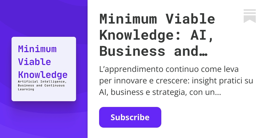 Minimum Viable Knowledge: AI, Business and Learning | Giada ...