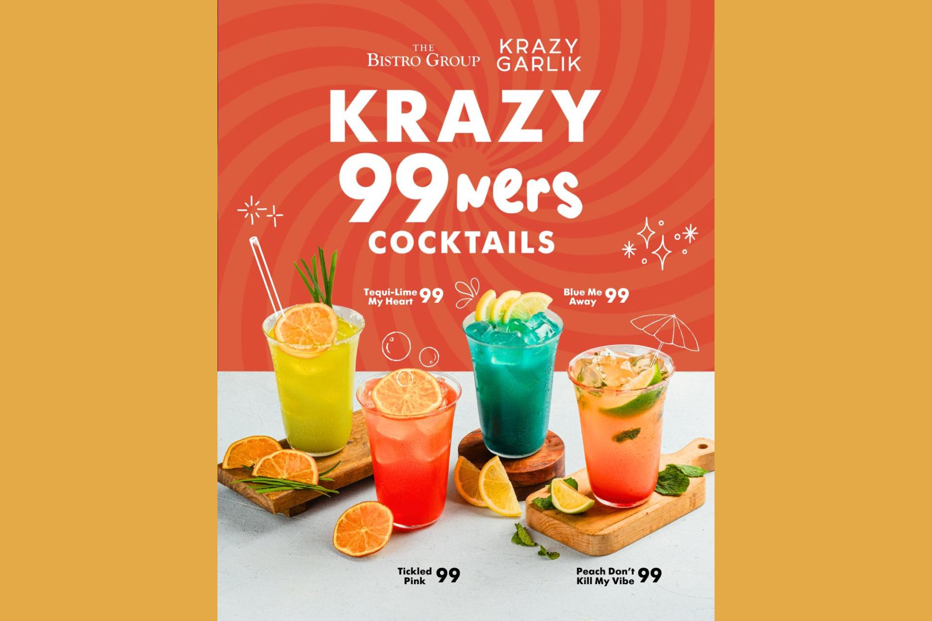 Krazy Garlik introduces 99-peso cocktails