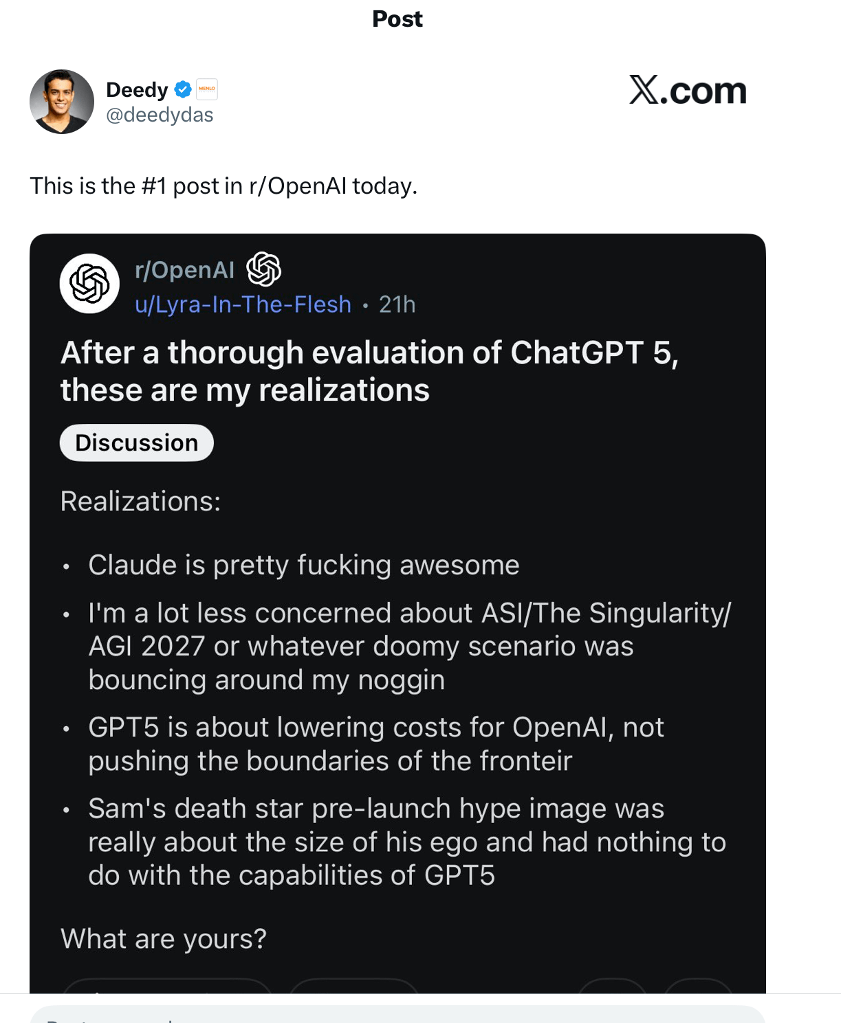 GPT-5: Overdue, overhyped and underwhelming. And that’s not the worst ...