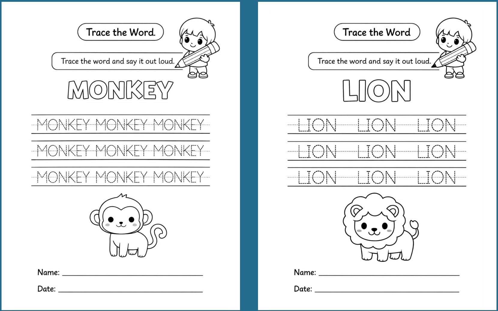 Trace The Word Prompt Pack: My AI Worksheet Mess Finally Got Fixed ...