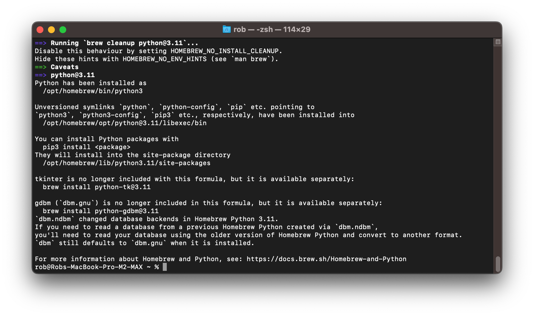 Guide: Homebrew, Python and Visual Studio Code on Mac