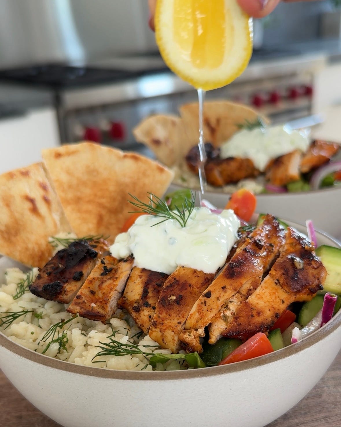 Greek Chicken Bowl - Maxi's Kitchen
