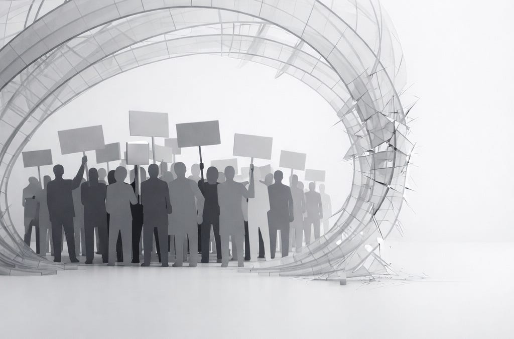 Why Protests Don’t Change Anything — The Architecture That Feeds on Outrage