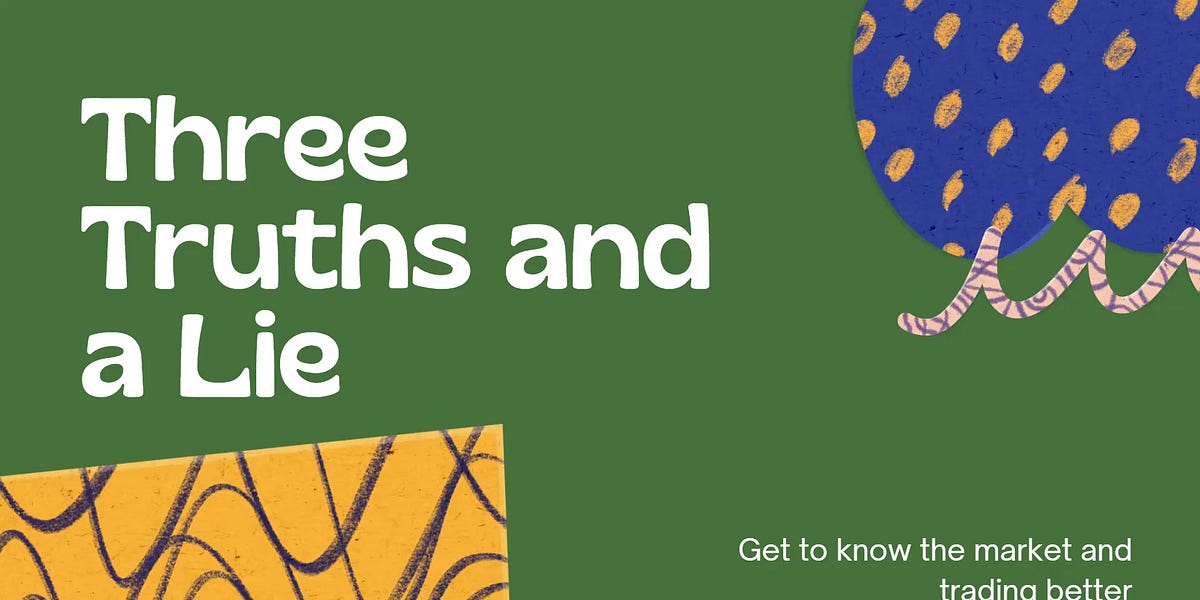 3 Truths and A Lie - by Vicky - Golden Rule Trades