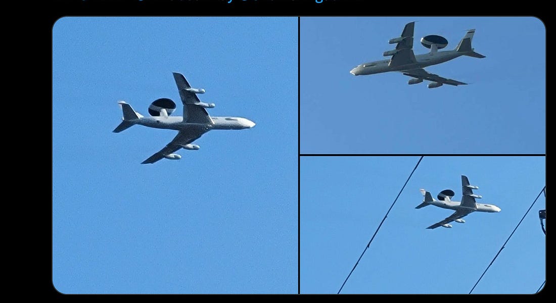 U.S. AWACS* Spotted Flying Over Ottawa - Unspoken Tensions Brewing ...