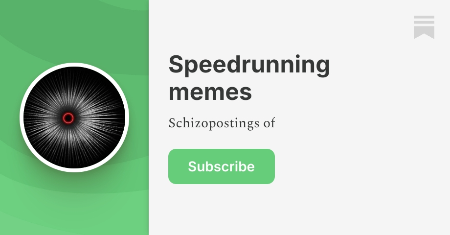 Speedrunning memes | Malevich | Substack