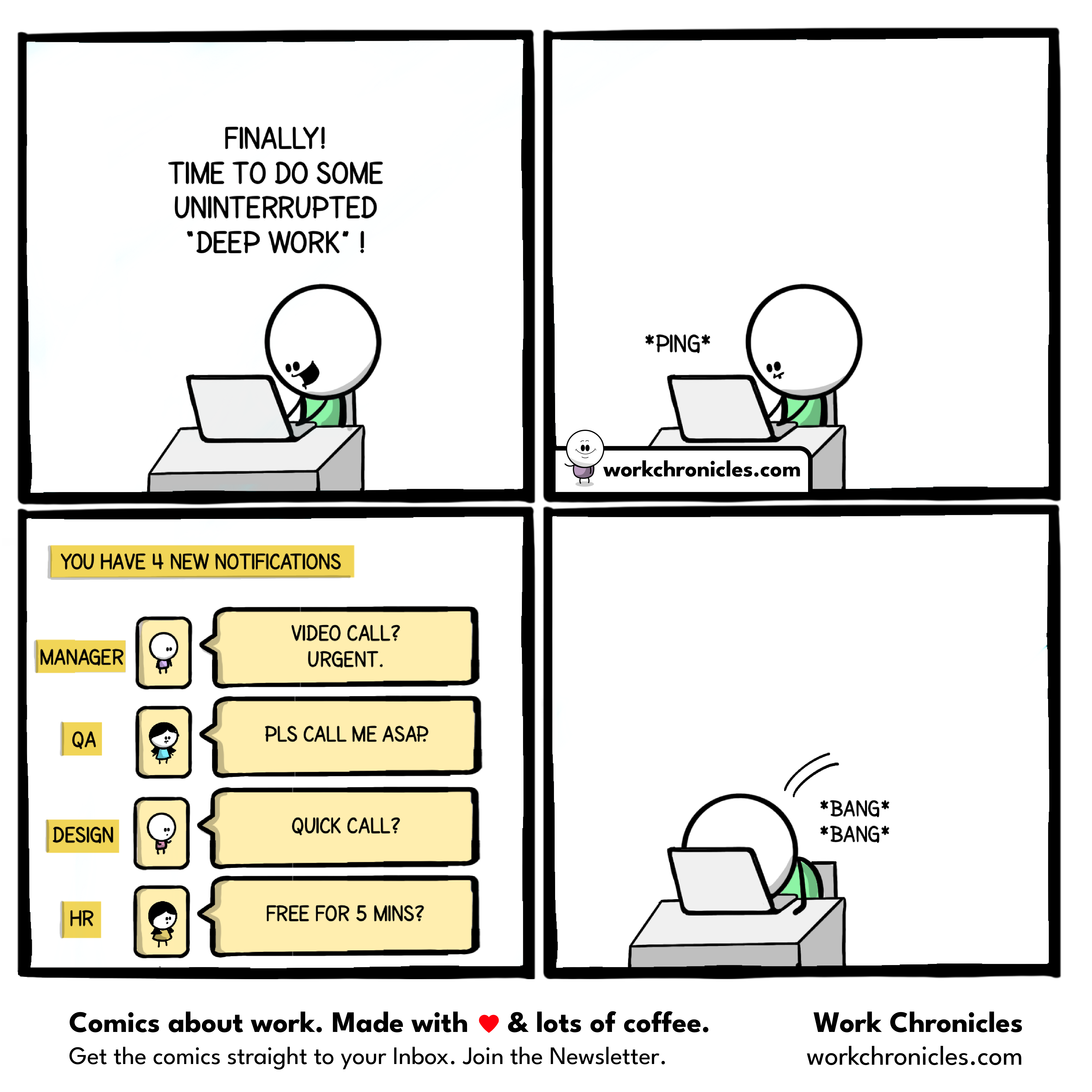 (comic) Deep work - Work Chronicles