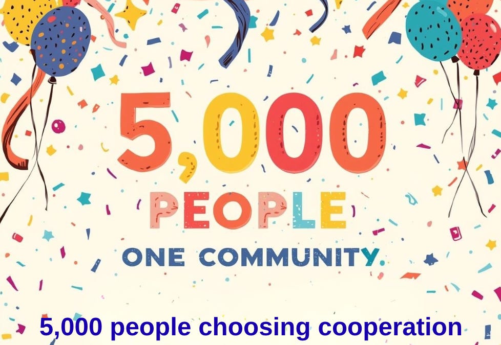 🎉 5,000 People. One Community. 🎉