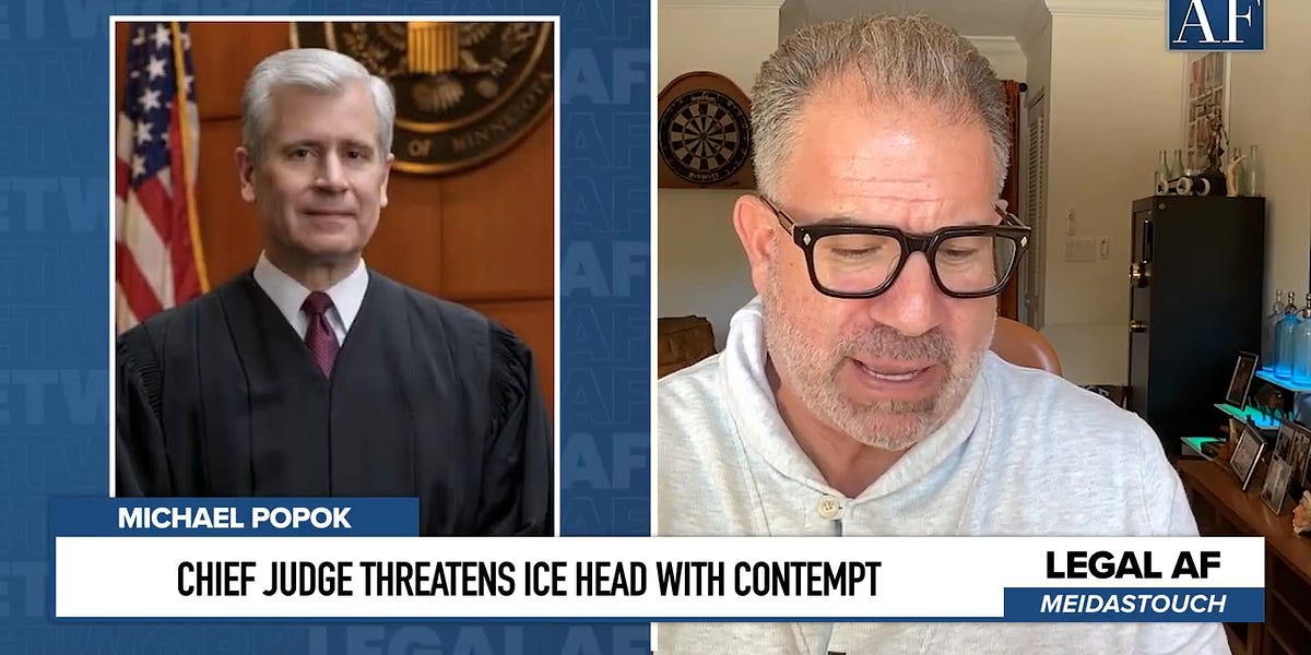 Minnesota Chief Judge Threatens Trump’s ICE Chief With Contempt