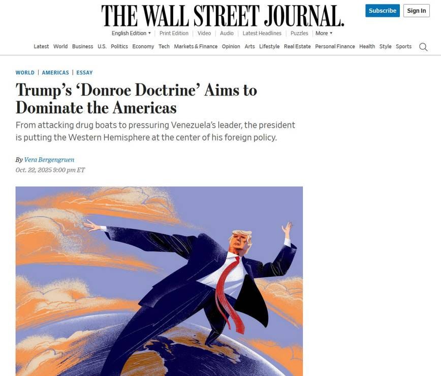 The Donroe Doctrine: Trump And The United States' Demands Control Of ...