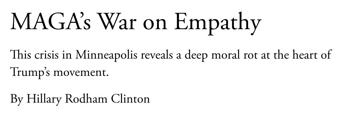 Saint Hillary the Bluntly Obtuse - by Chris Bray