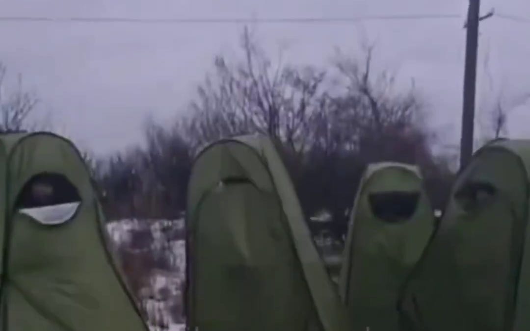 Russians Are Wearing Toilet Tents To Hide From Ukraine's Thermal Drones