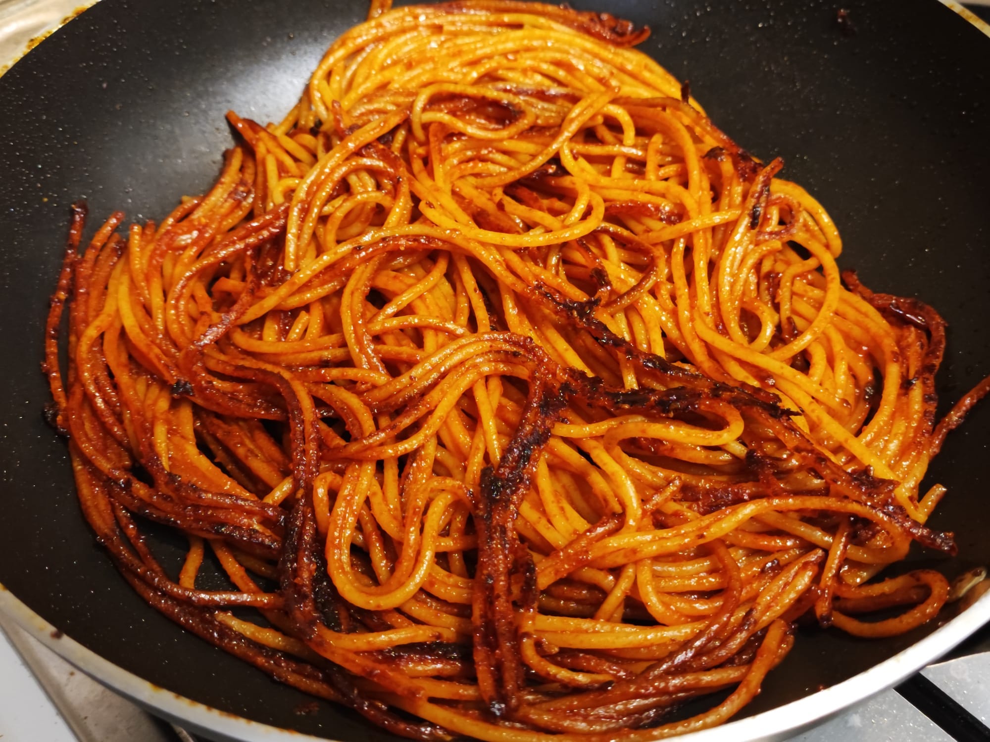 Burnt, spicy, and slightly illegal: meet Pasta all’Assassina.