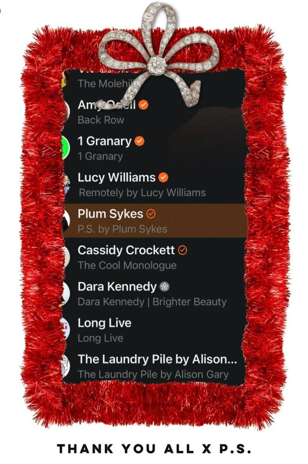 Happy Thankmas - P.S. by Plum Sykes