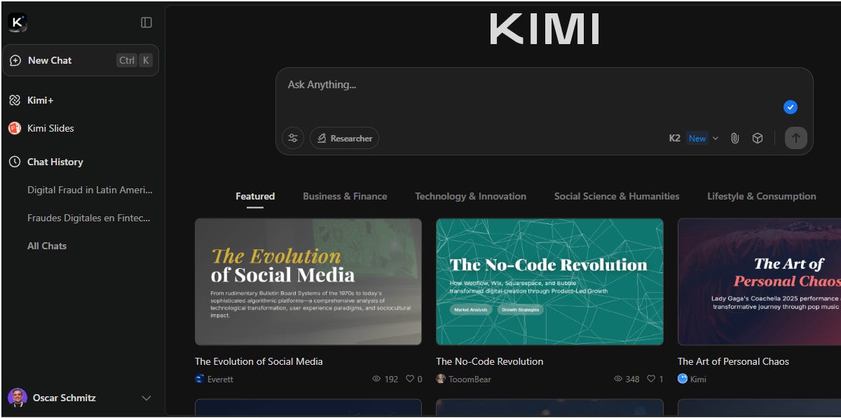 Kimi.com: Guía completa de su uso + Kimi Slides