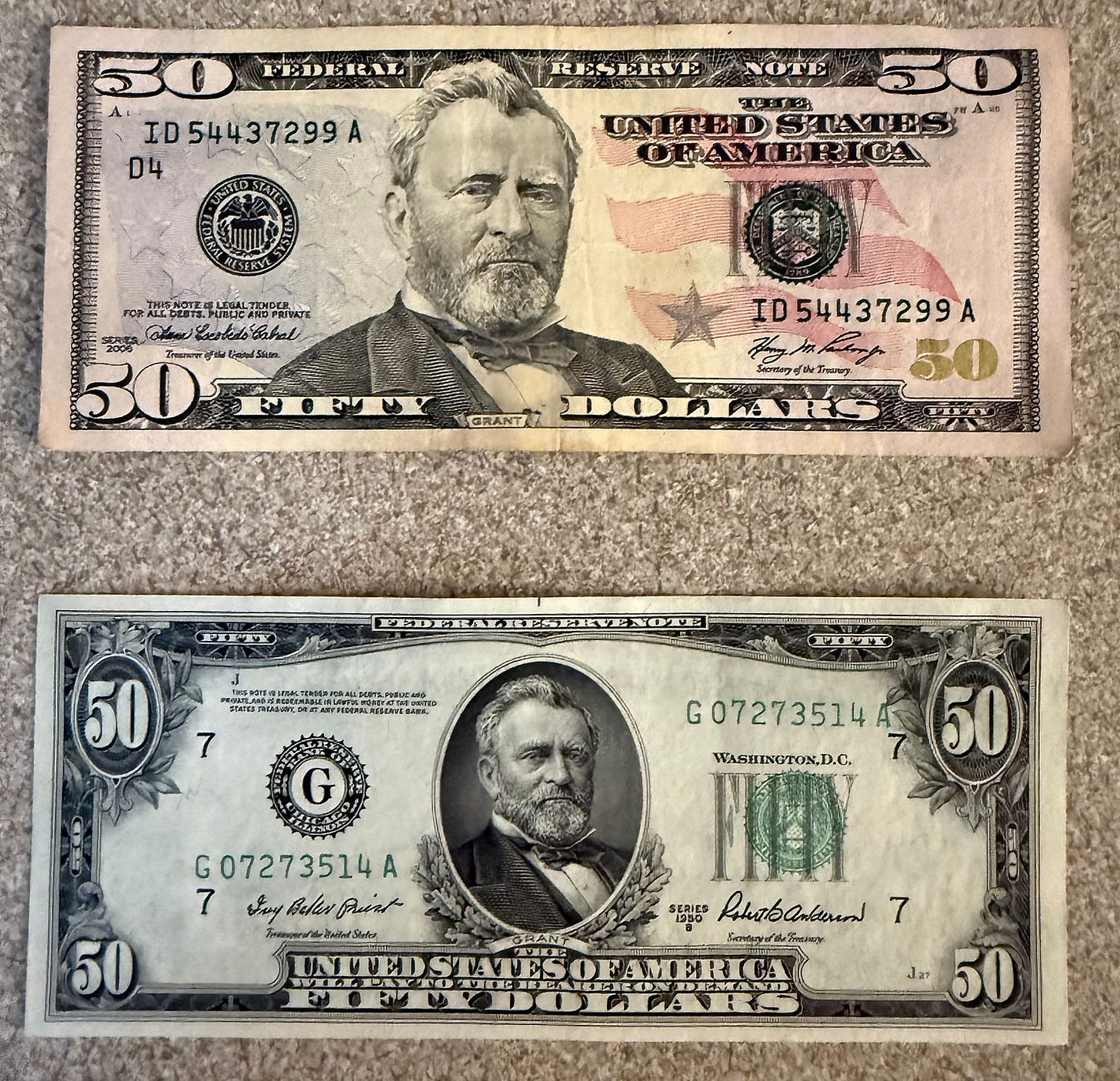 us dollar bill changes