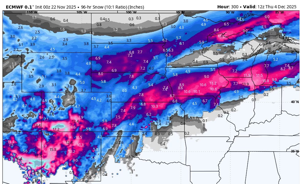 Post Thanksgiving Winter Storm - Midwest Weather