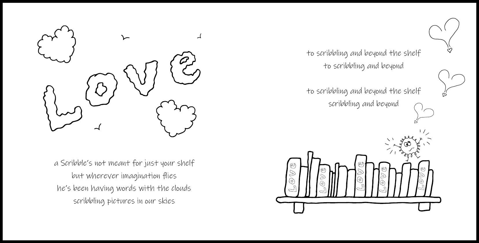 30 - Scribble On Your Shelf - Scribble & Pen